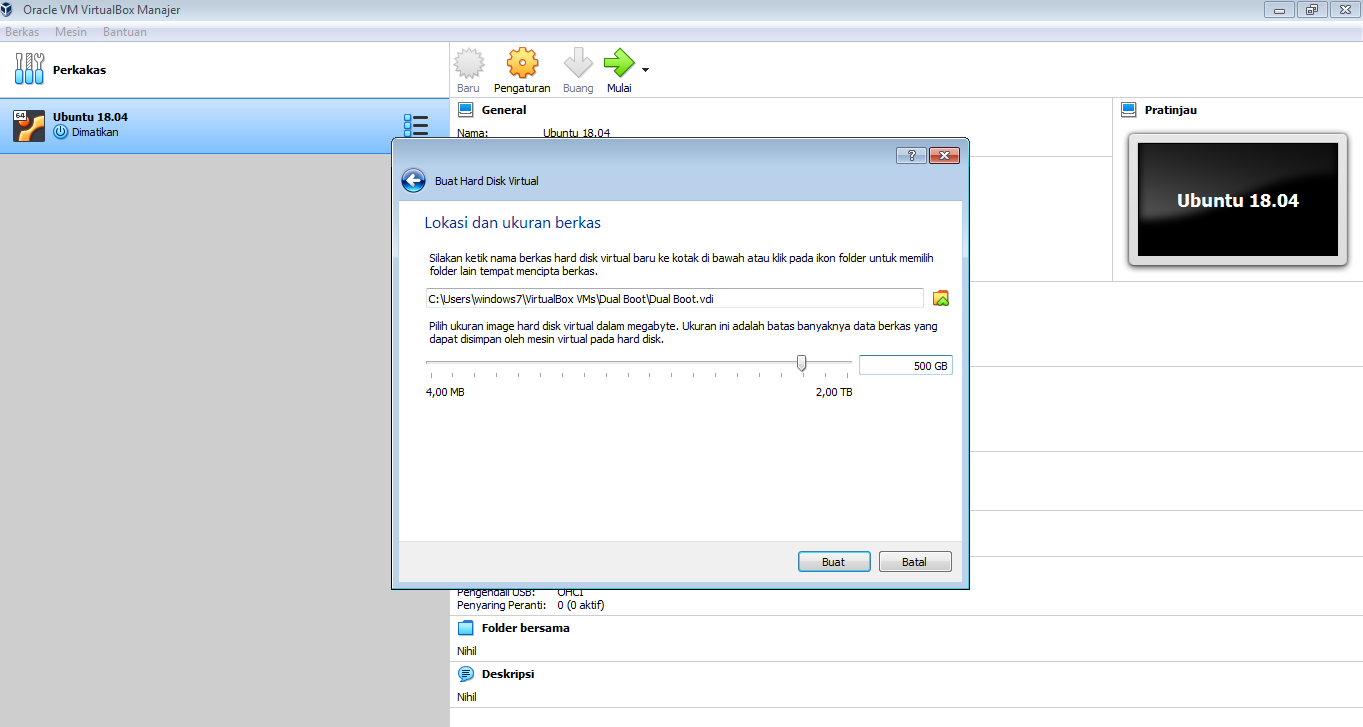 Cara Instal Dual Boot dari VirtualBox Terbaru 2020 - SENANG BERBAGI