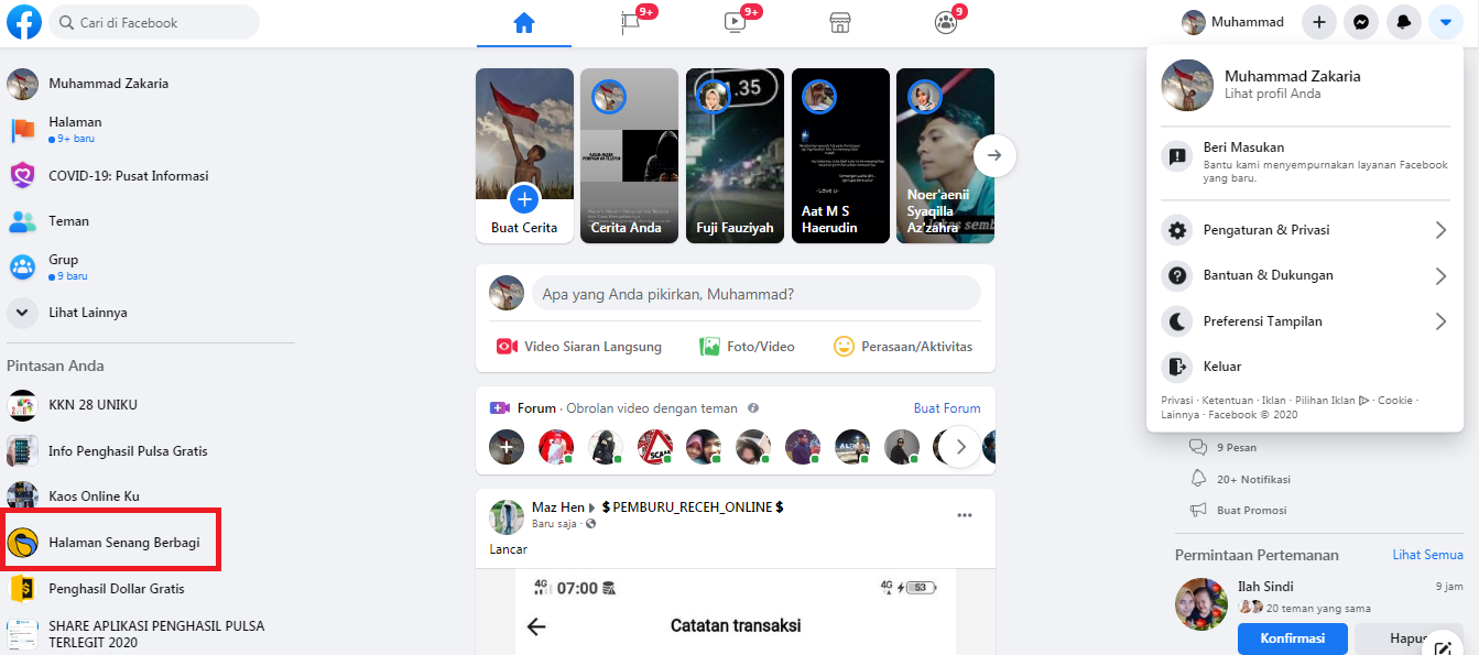 Cara Merubah Tampilan Facebook Menjadi Klasik - SENANG BERBAGI